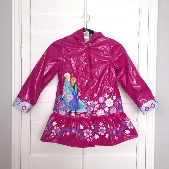 Disney | Jackets & Coats | Disneys Frozen Pink Rain Coat | Poshmark